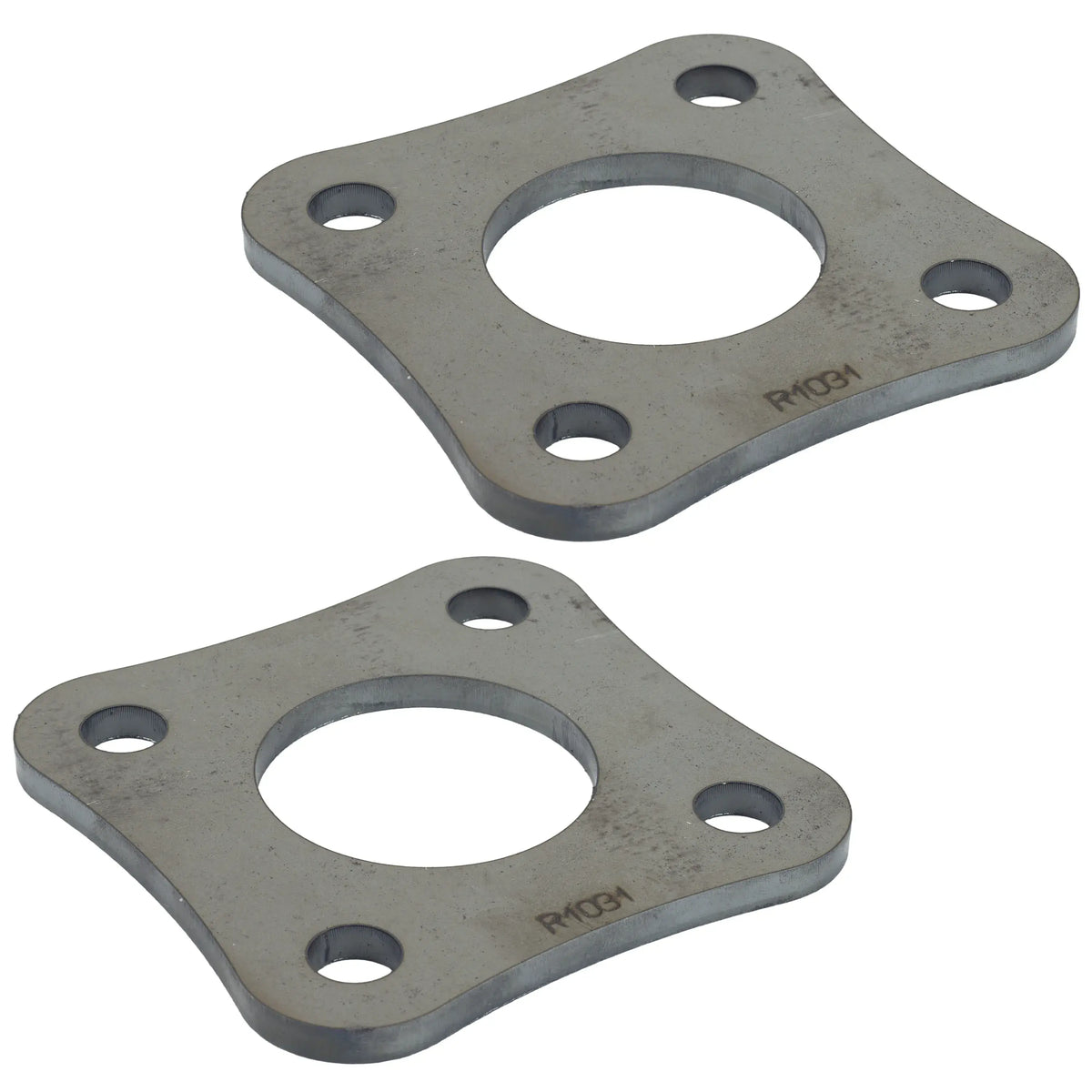 2.0" Single Tube 4 Hole Mounting Plate, Pairs - 1/4" HRPO Steel ...