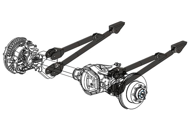 Super Duty Dana 60 Front Radius Long Arm Kit 05+ - F250/F350 3 Link Kit ...