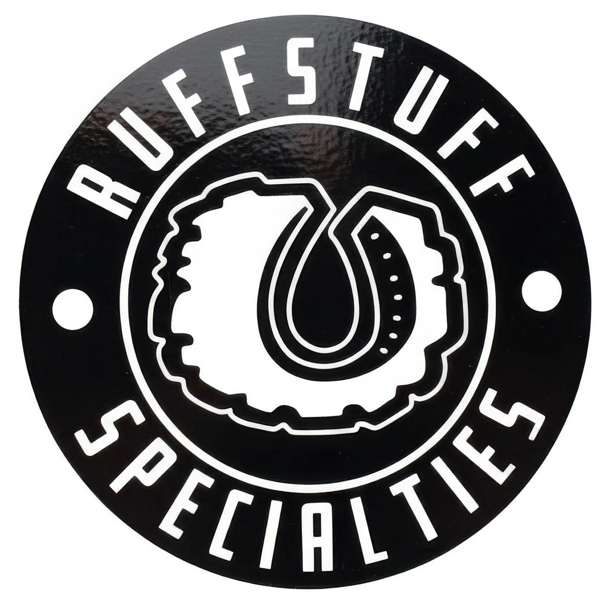 RuffStuff Logo Round Sticker - Premium Vinyl Decal | RuffStuff Specialties