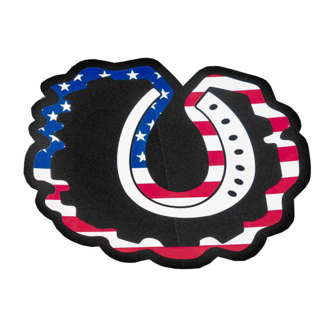 RuffStuff Specialties American Flag Tire Logo Sticker - 6" x 5" | RuffStuff Specialties